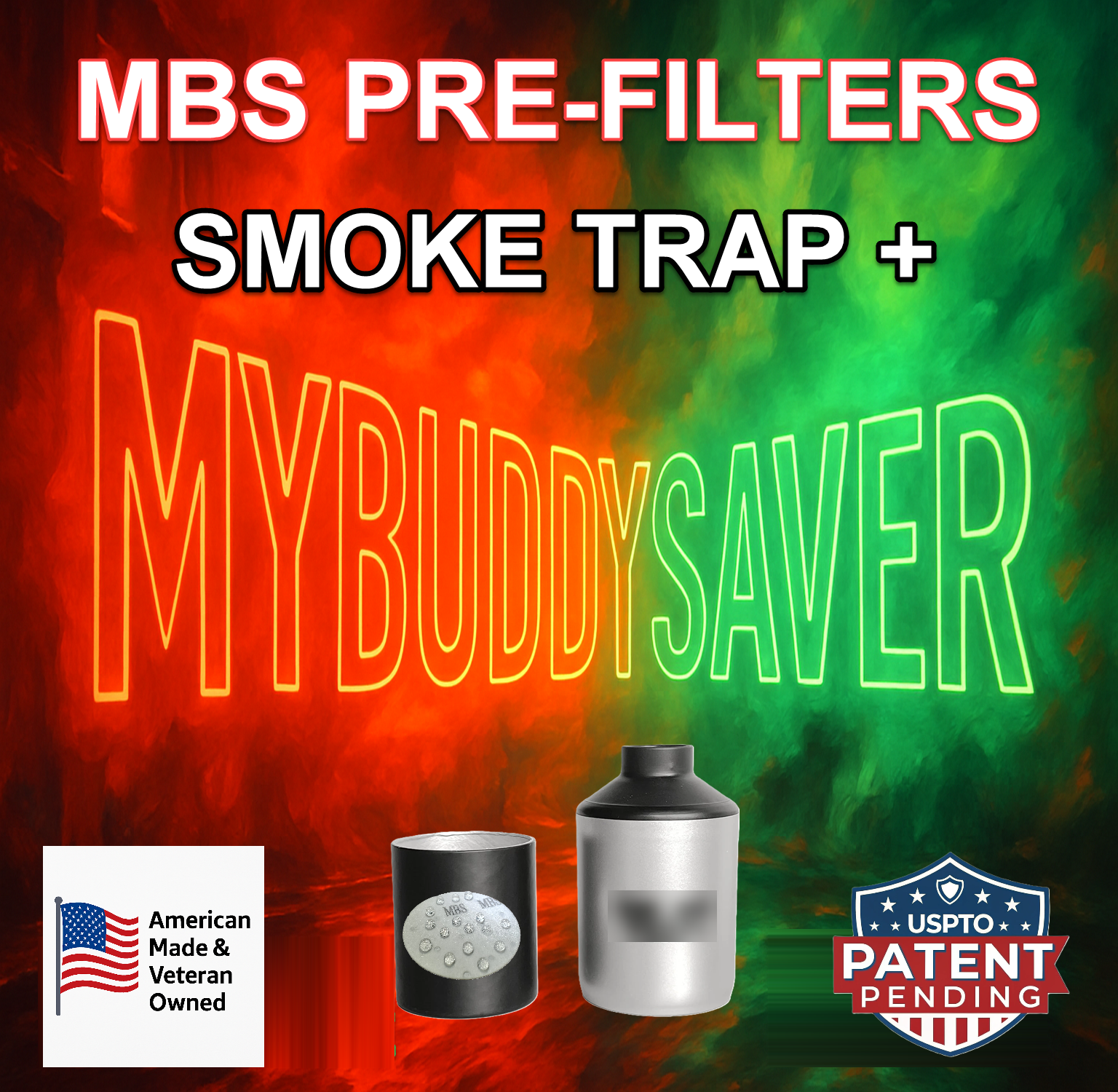 Smoke Trap + Disposable MBS Pre-Filters – MyBuddySaverUSA.com